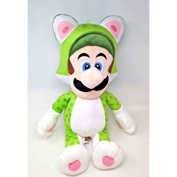 Good Stuff | Toys | Neko Cat Luigi 24 Super Mario Bros Stuffed Animal ...